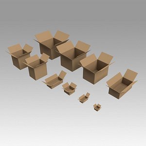 Cardboard Box STL Models for Download | TurboSquid