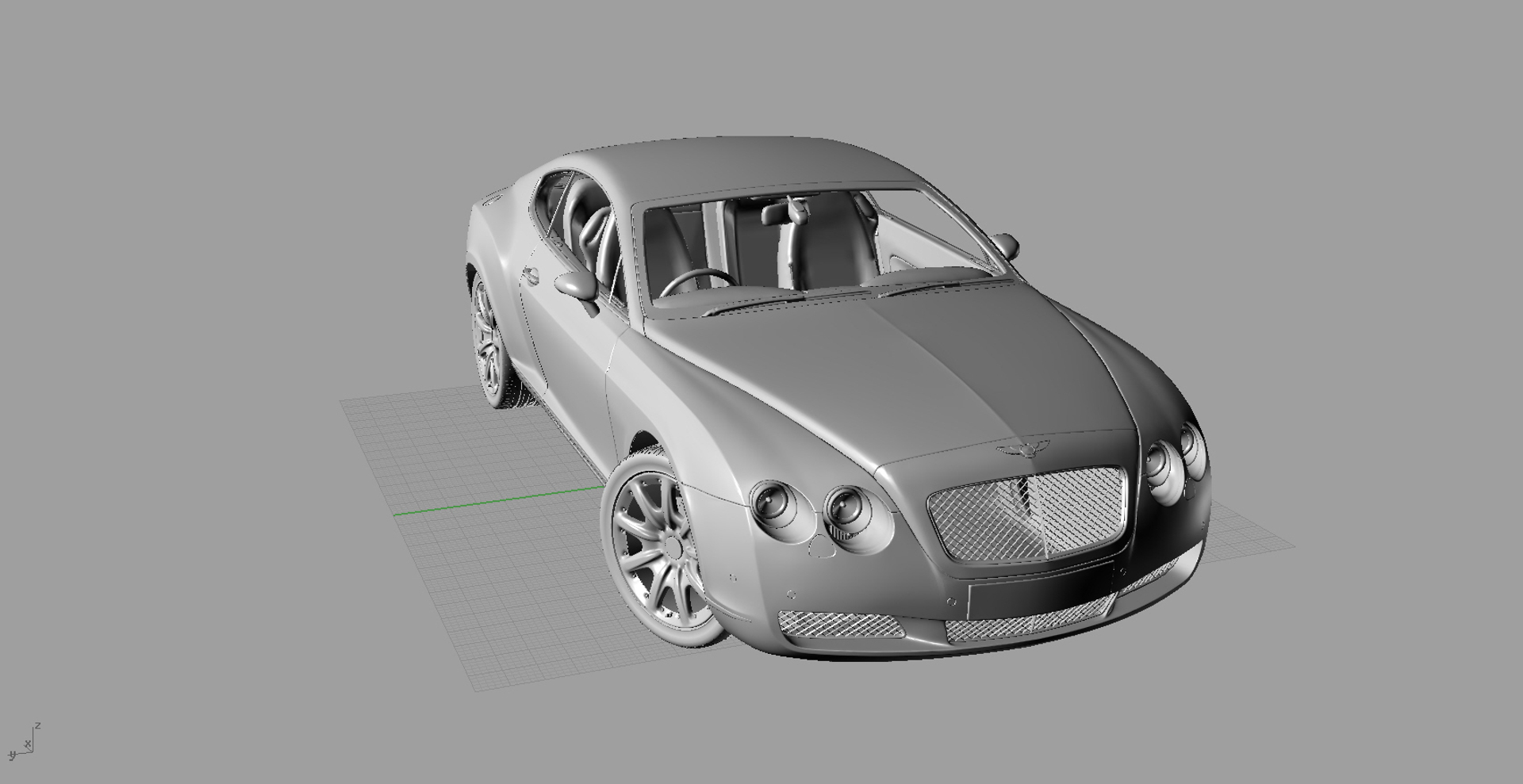 3d Model Bentley Continental Gt 2004