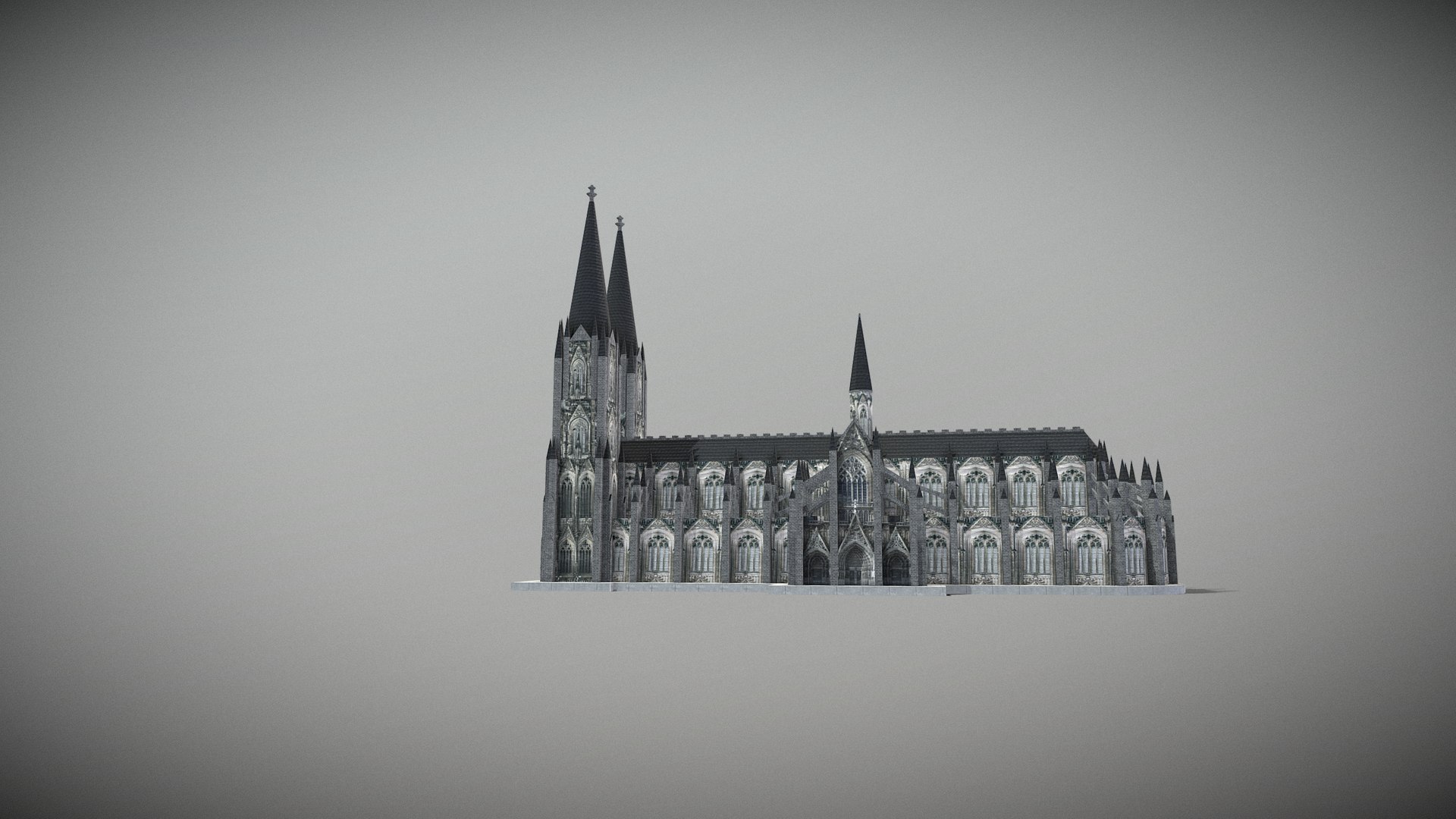 3D Cologne Cathedral - TurboSquid 2511488