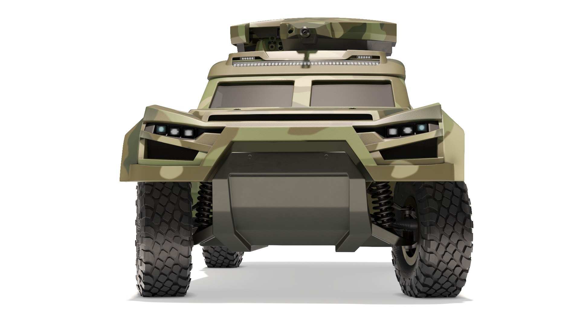 Military Interceptor Vehicle In Camouflage Rigged For Cinema 4D 3D ...