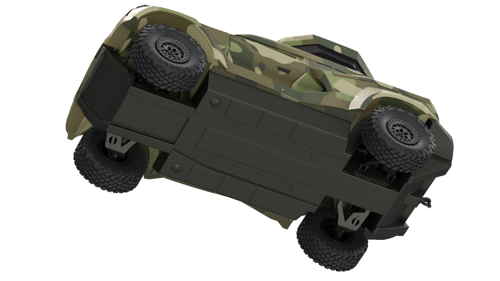 Military Interceptor Vehicle In Camouflage Rigged For Cinema 4D 3D ...