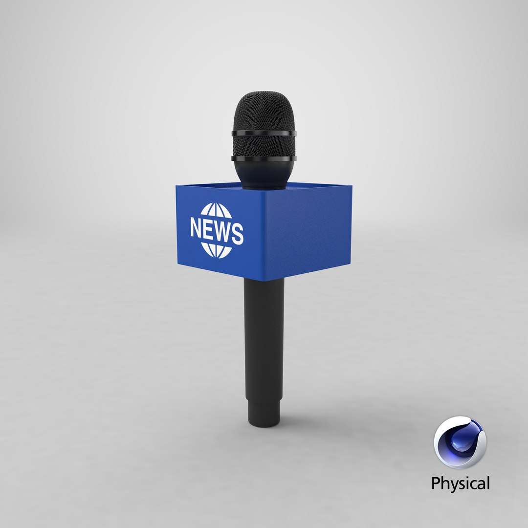 3D Model Mockup Reporter Microphone - TurboSquid 1991061