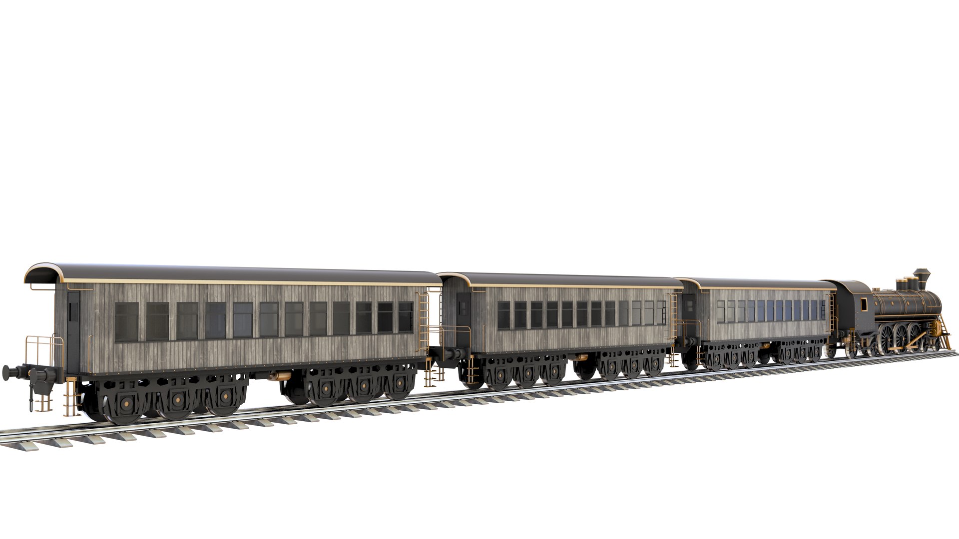 Passenger trains 3D model - TurboSquid 1513741