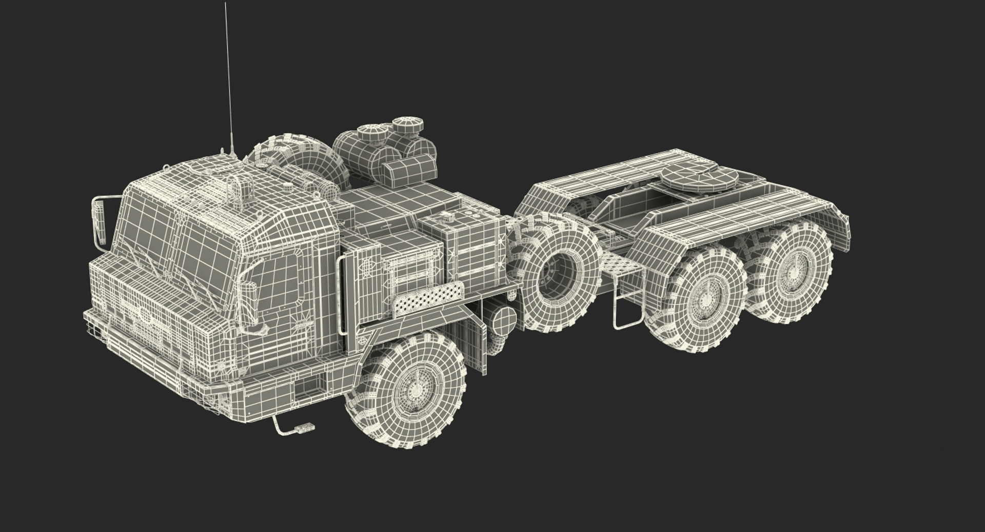 3D Terrain Tractor Truck Baz Model - TurboSquid 1237613