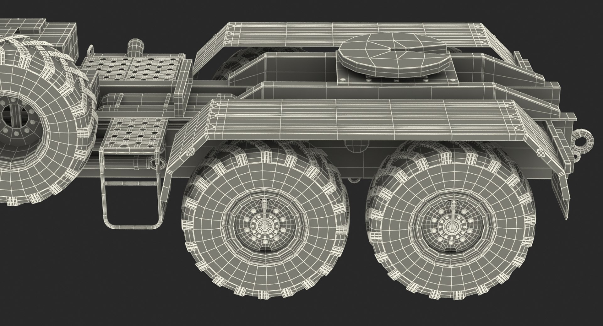 3D terrain tractor truck baz model - TurboSquid 1237613