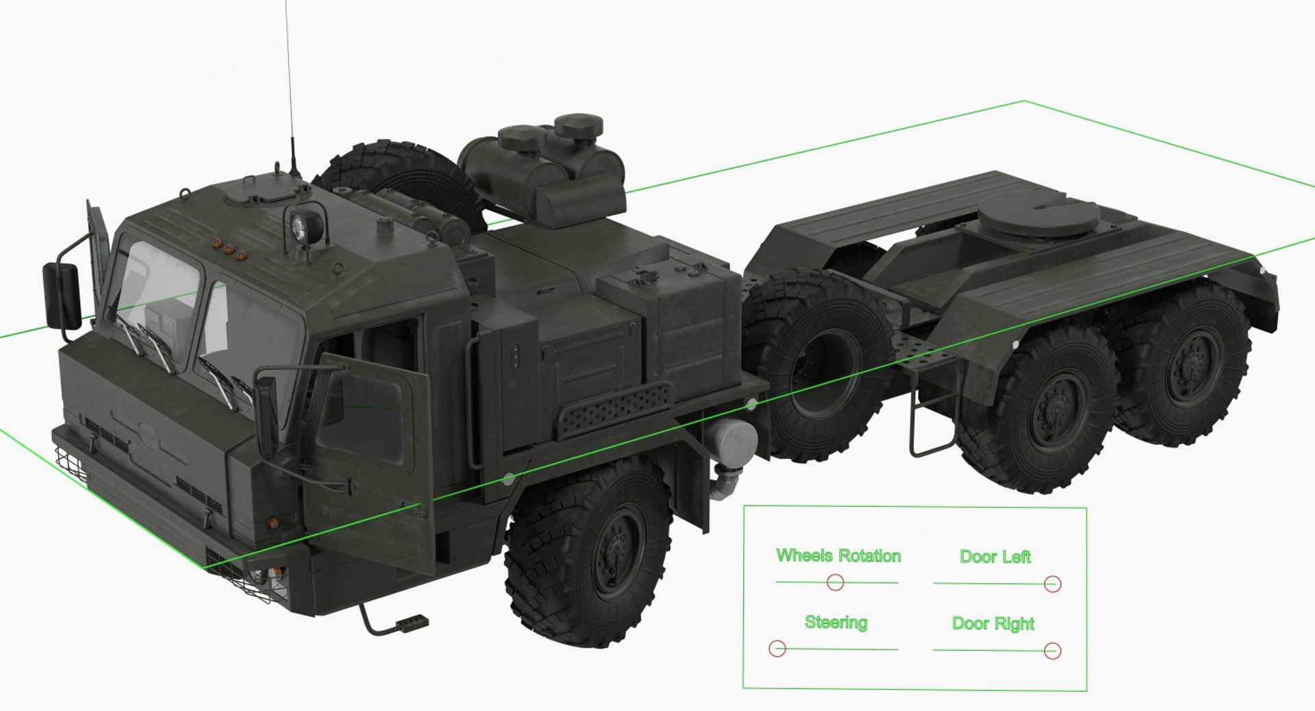 3D Terrain Tractor Truck Baz Model - TurboSquid 1237613