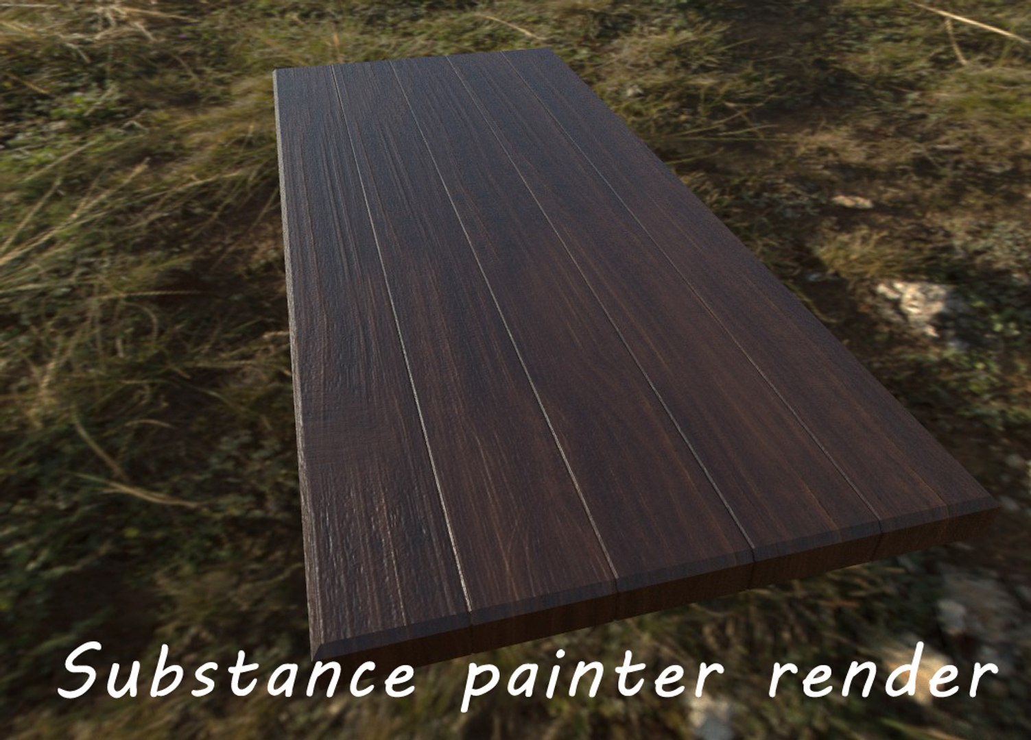 3D Table Wood Low-poly Model - TurboSquid 1419762