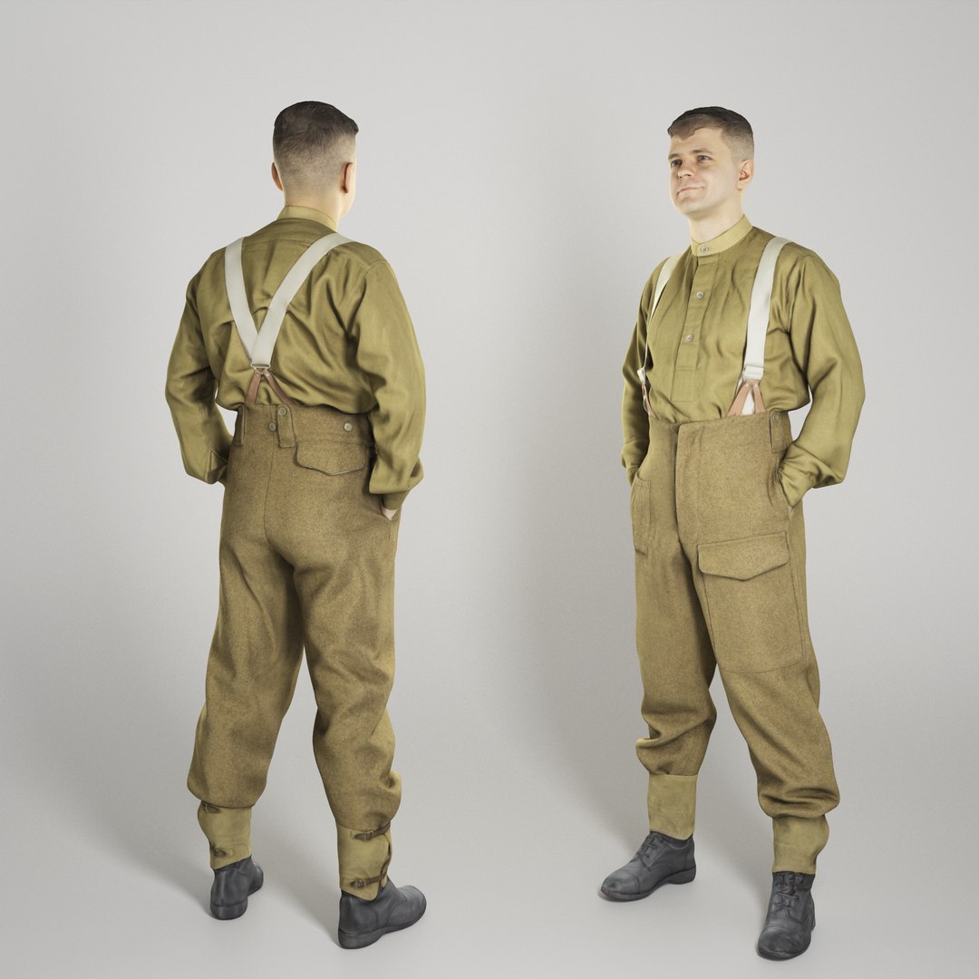 3D Model Scanned British Character - TurboSquid 1690248