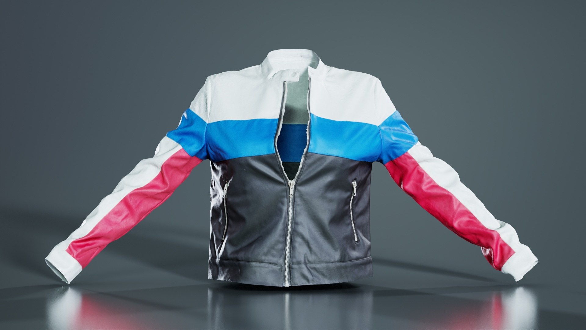 Multi Color Leather Jacket Remastered 3D Model - TurboSquid 2361417