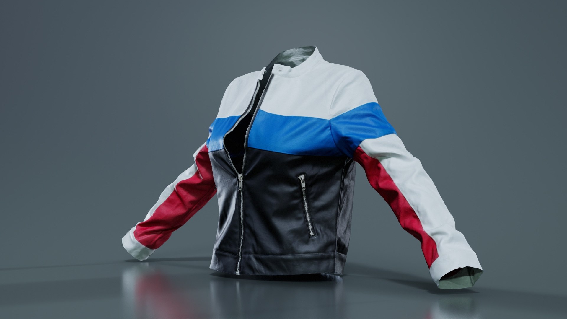 Multi Color Leather Jacket Remastered 3D Model - TurboSquid 2361417