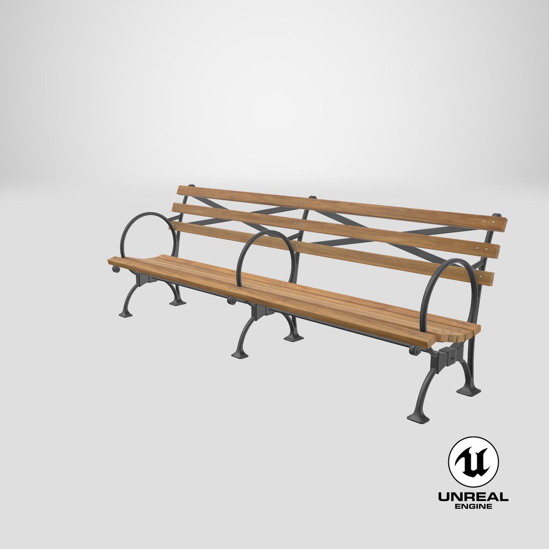 3D Park Bench - TurboSquid 1495843