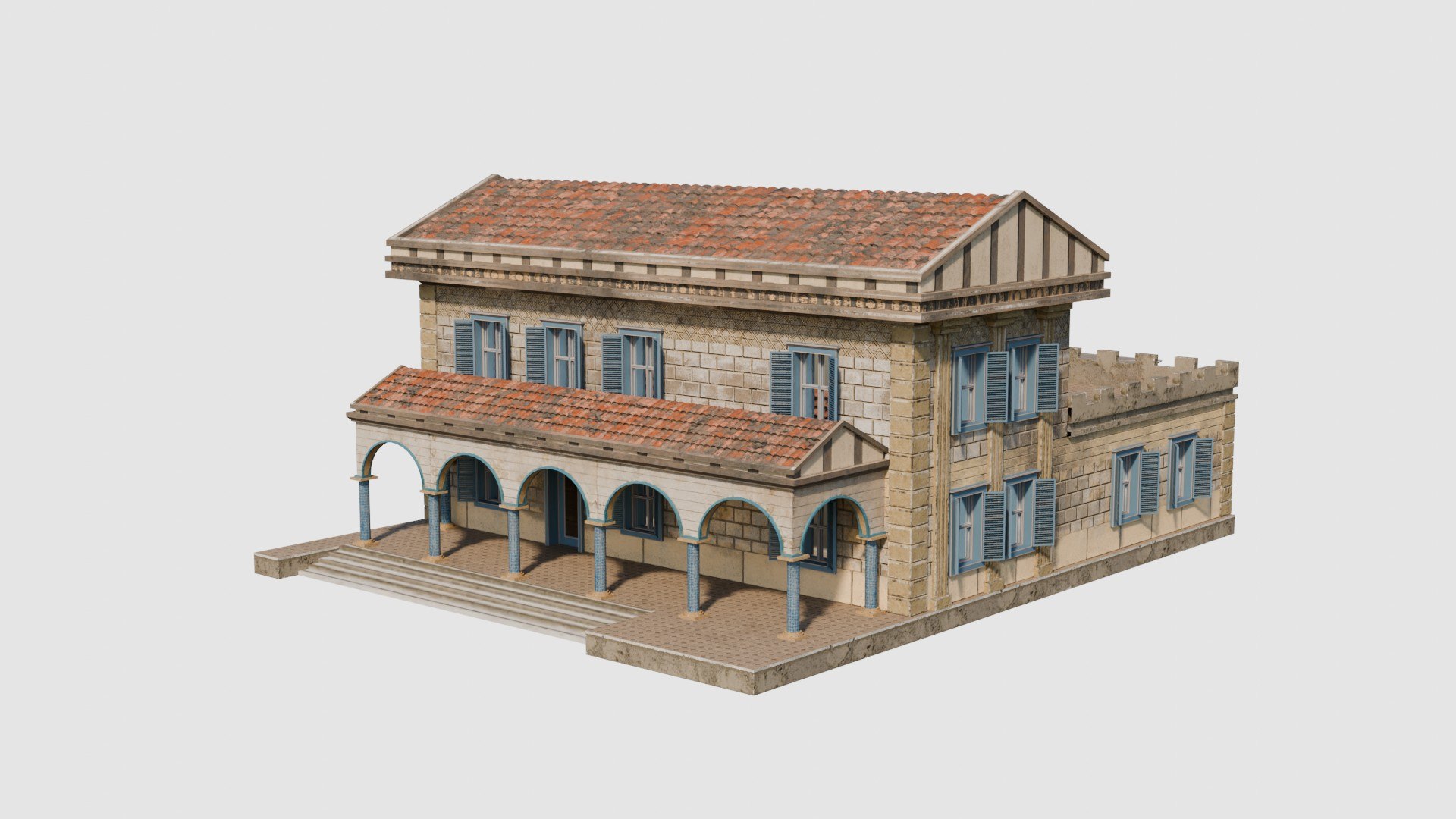 Ancient Roman House 05 3D Model - TurboSquid 2191738