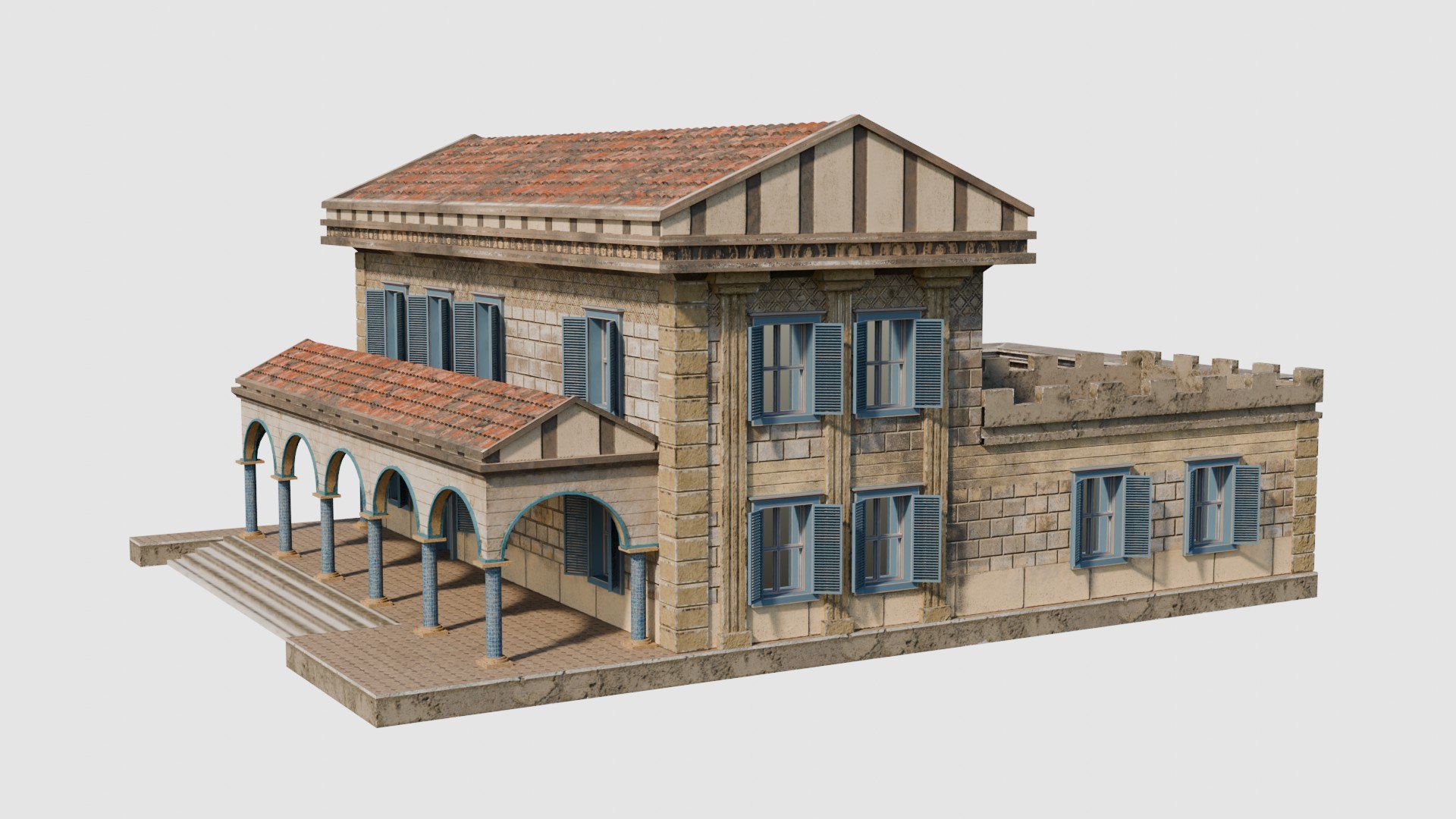 Ancient Roman House 05 3D Model - TurboSquid 2191738