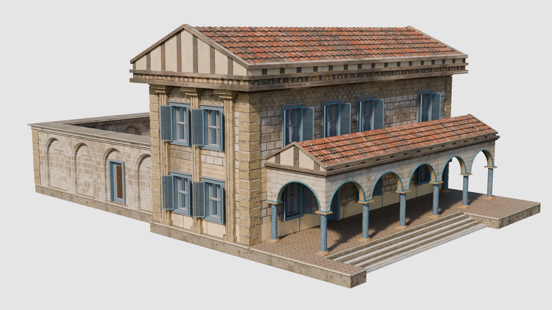 Ancient Roman House 05 3D Model - TurboSquid 2191738