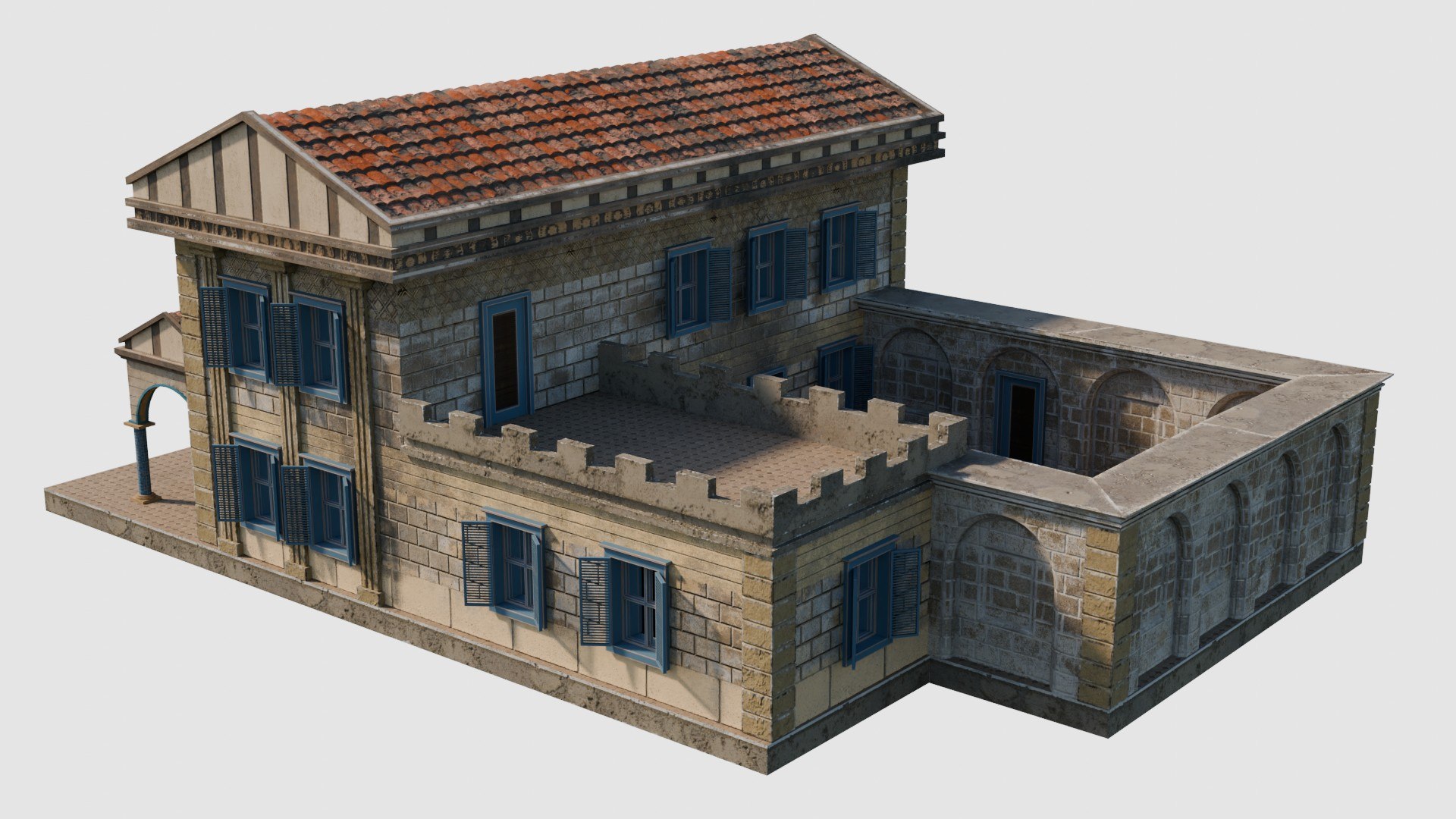 Ancient Roman House 05 3D Model - TurboSquid 2191738