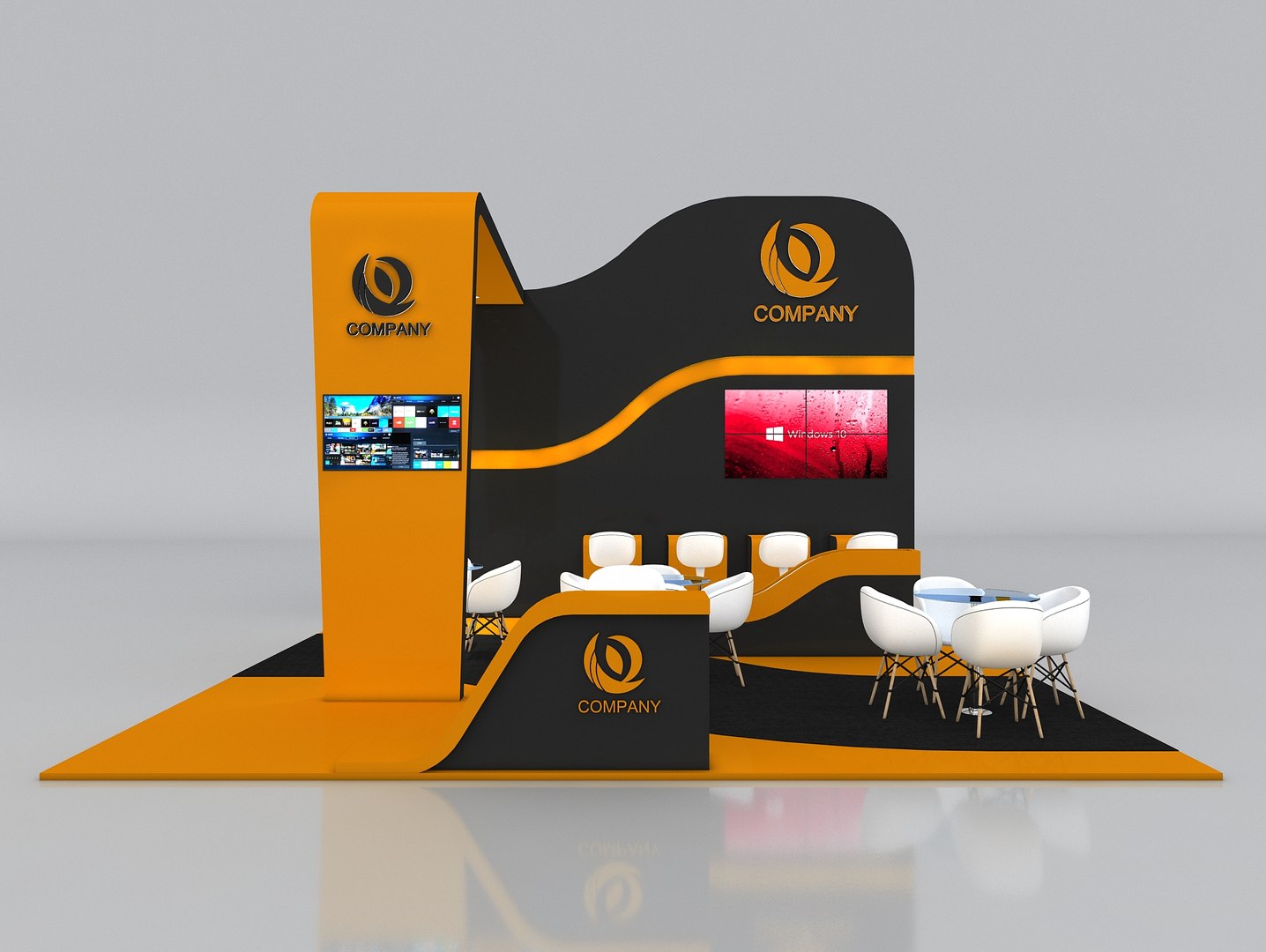 Exhibition Booth Stand Stall 3D - TurboSquid 1606269