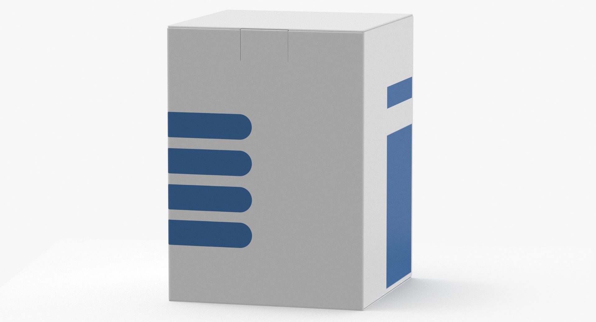 3D model Boxed Humidifier Device Blank and Generic Label Box ...