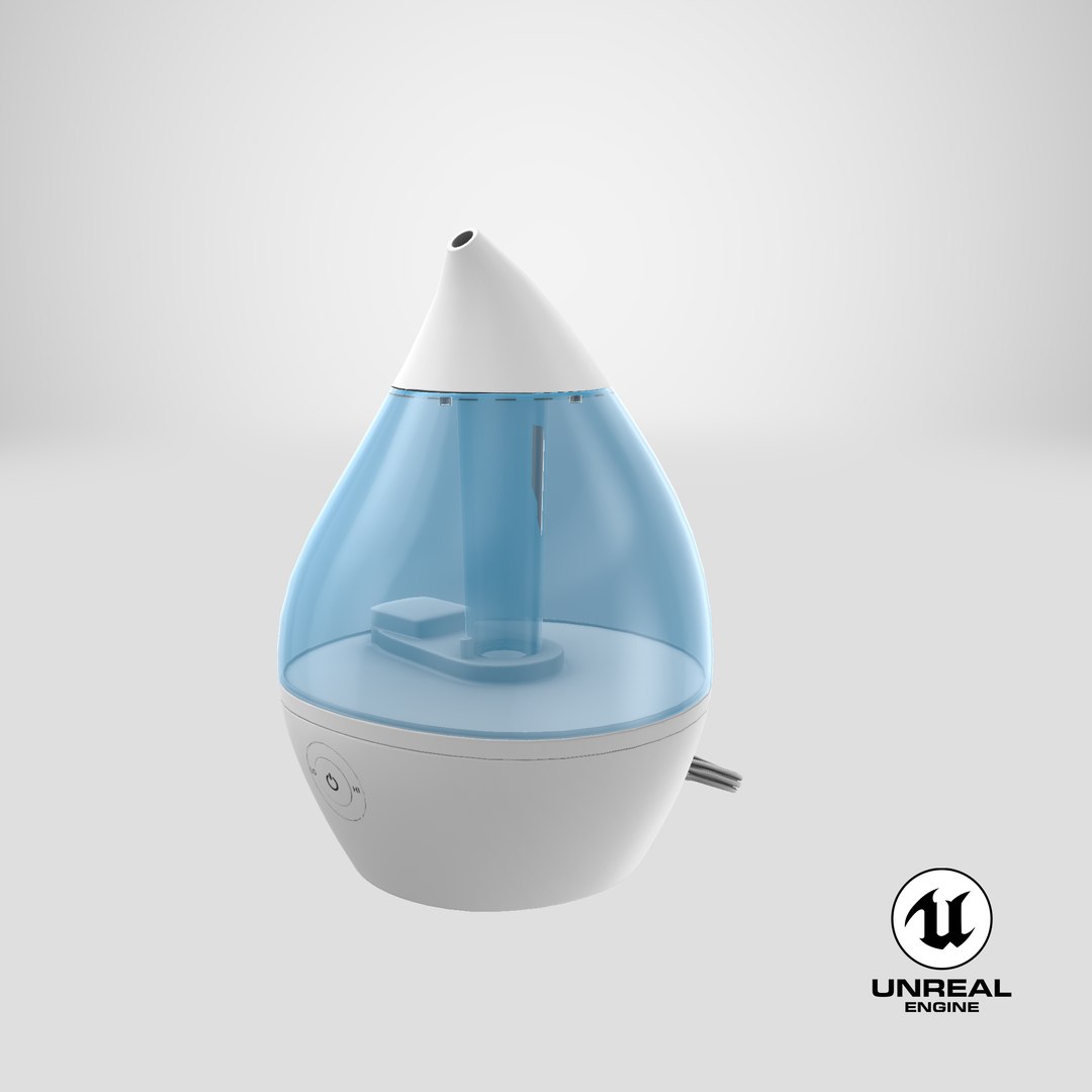 3D model Boxed Humidifier Device Blank and Generic Label Box ...