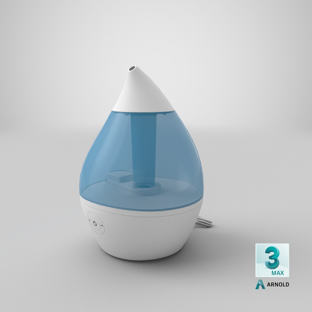 3D model Boxed Humidifier Device Blank and Generic Label Box ...