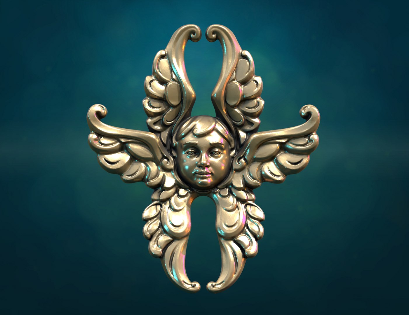 Angel Cherub Decoration 3D Model - TurboSquid 2339044