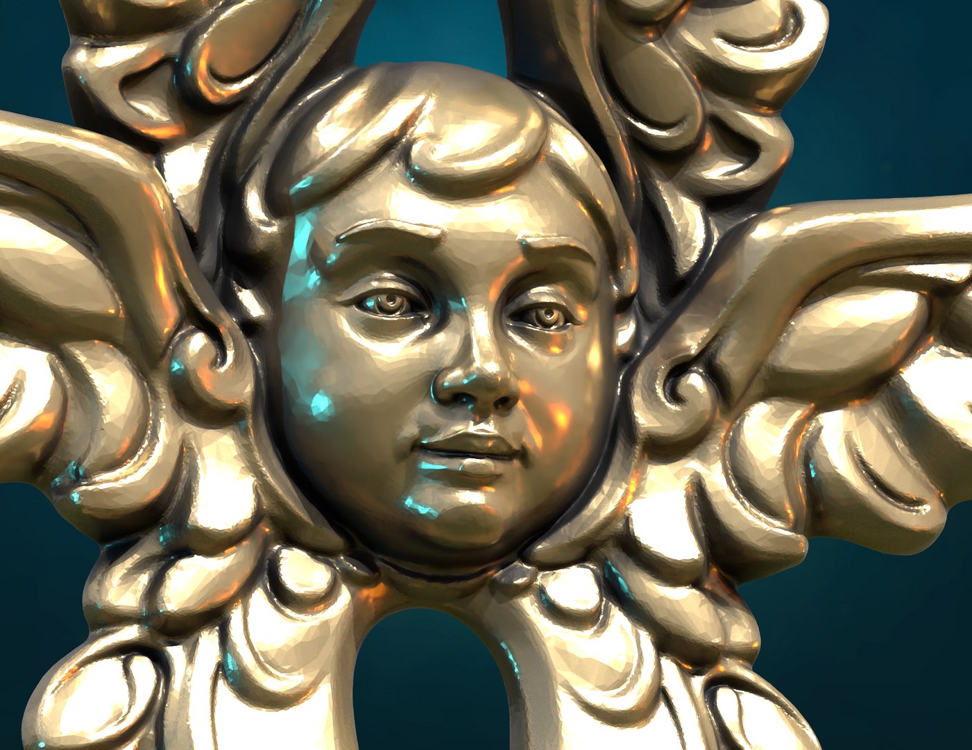 Angel Cherub Decoration 3D Model - TurboSquid 2339044