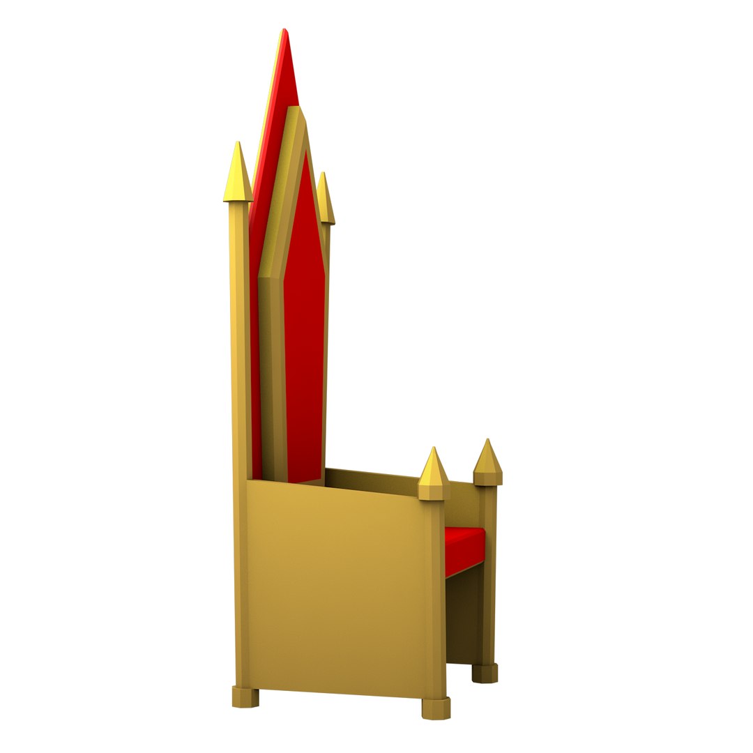 Cartoon Throne 3D Model - TurboSquid 1383827