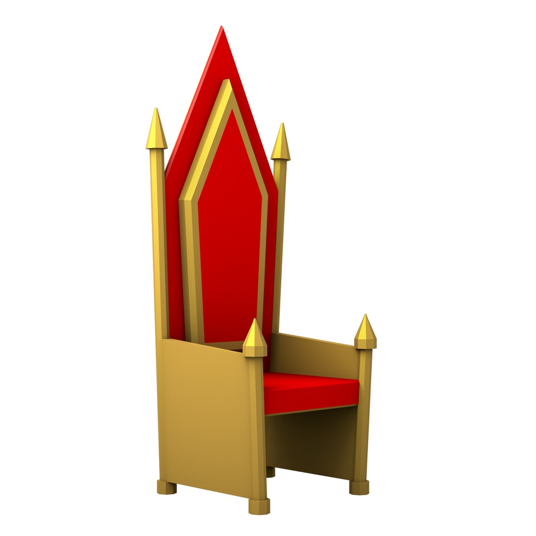 Cartoon Throne 3D Model - TurboSquid 1383827