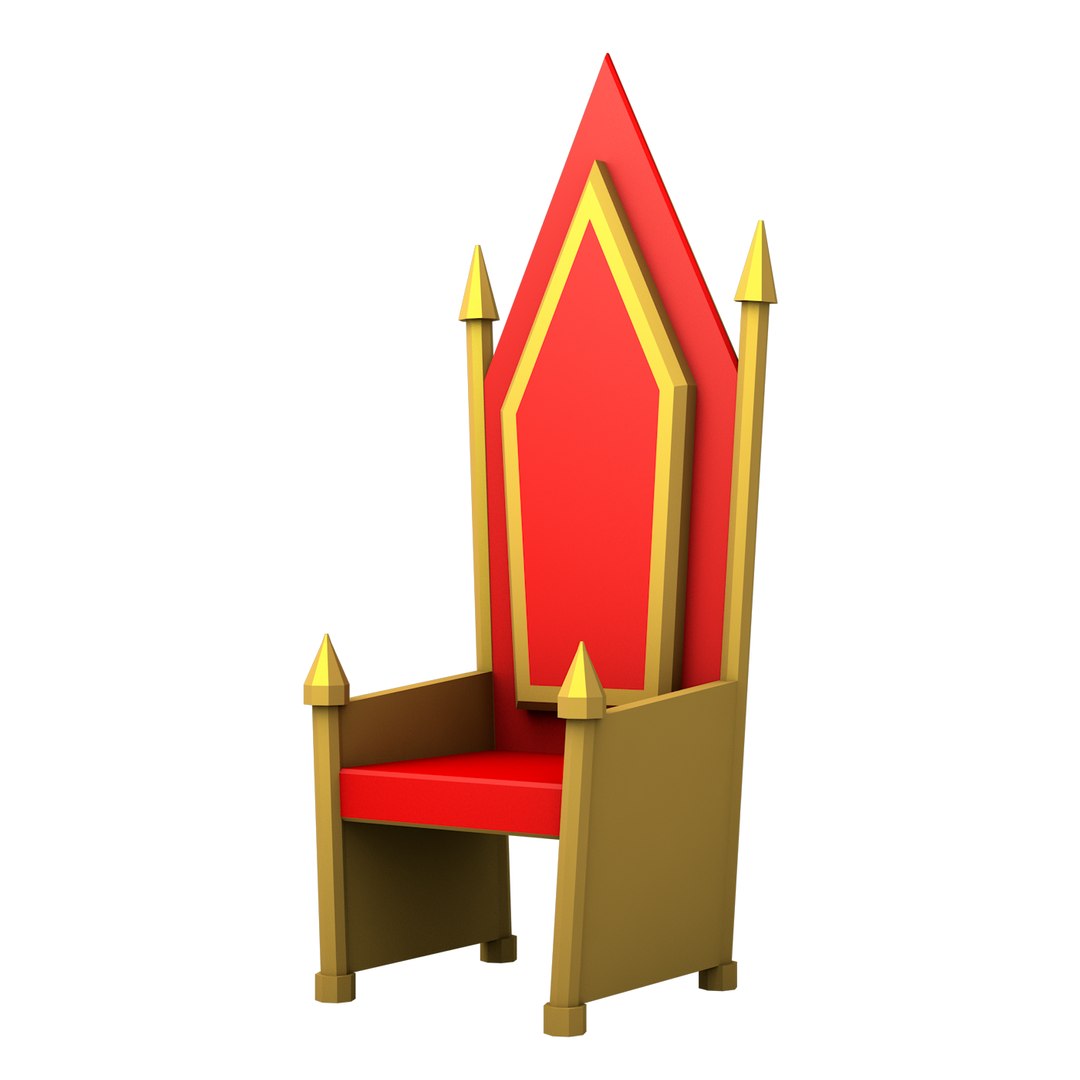 Cartoon Throne 3D Model - TurboSquid 1383827