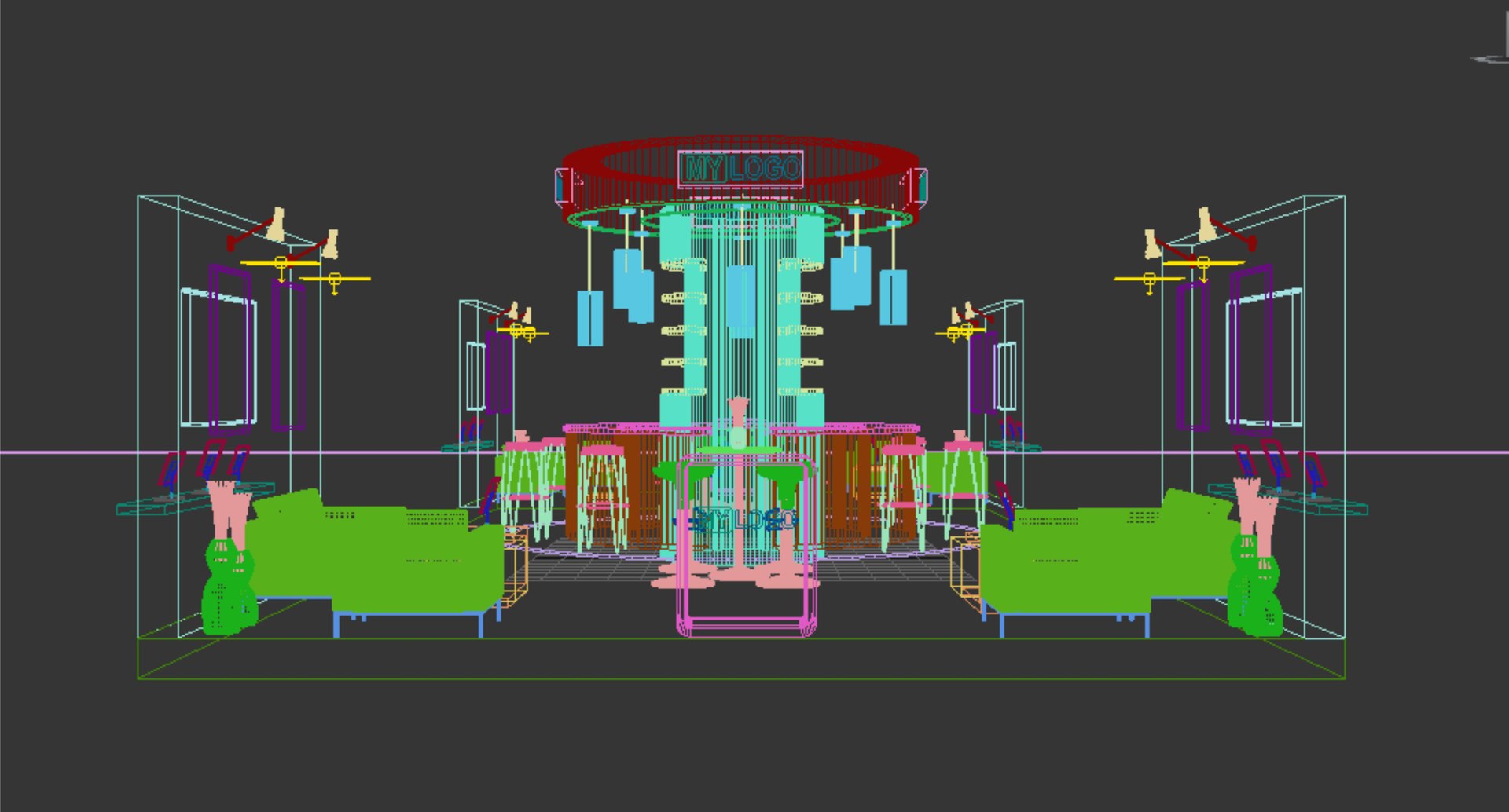 3D model 9 Booth Exhibition - TurboSquid 2009900