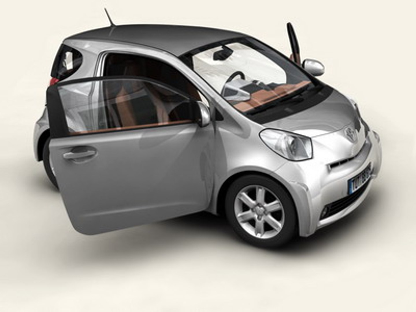 Toyota Iq Car 3d Model