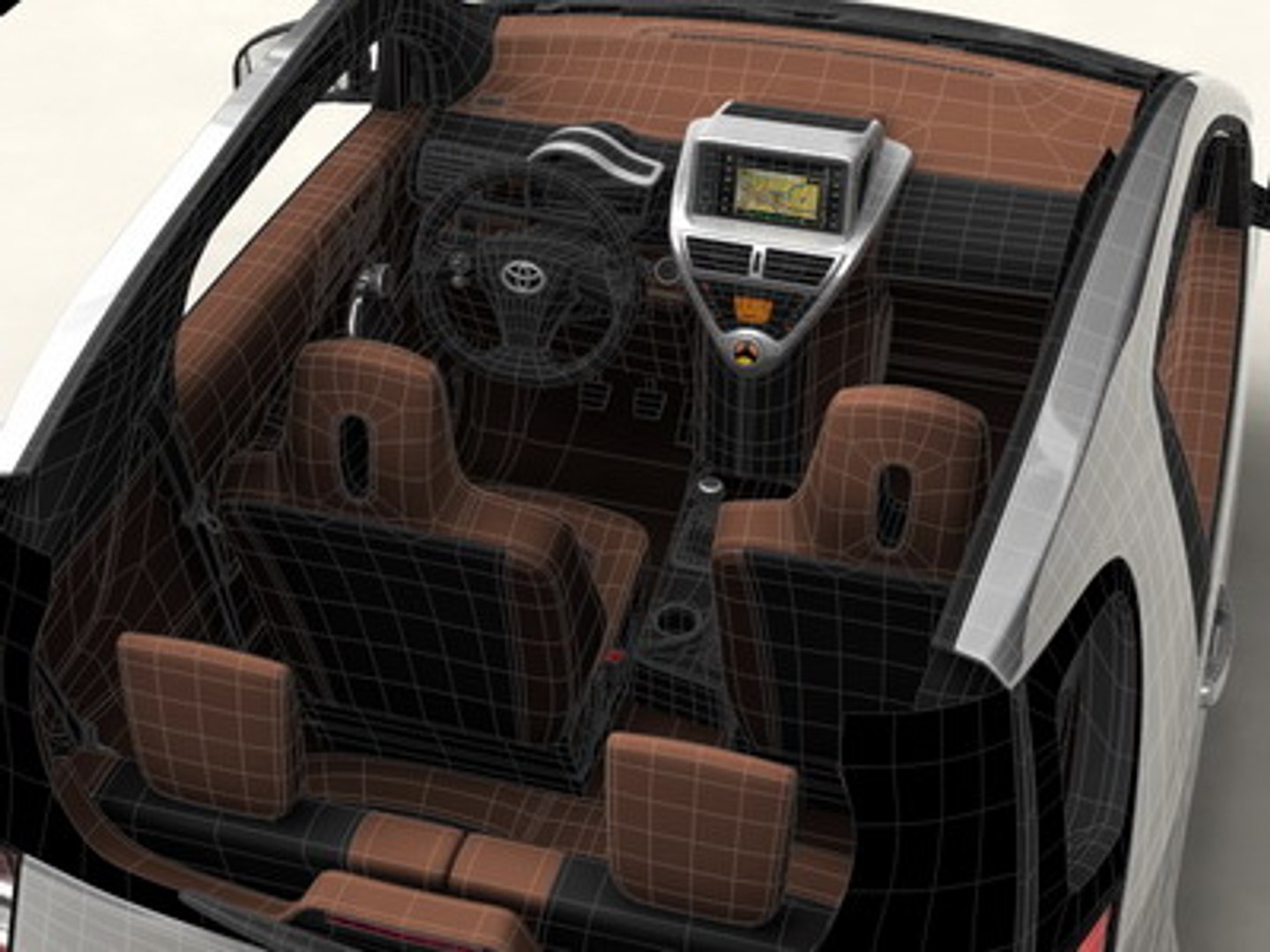 Toyota Iq Car 3d Model