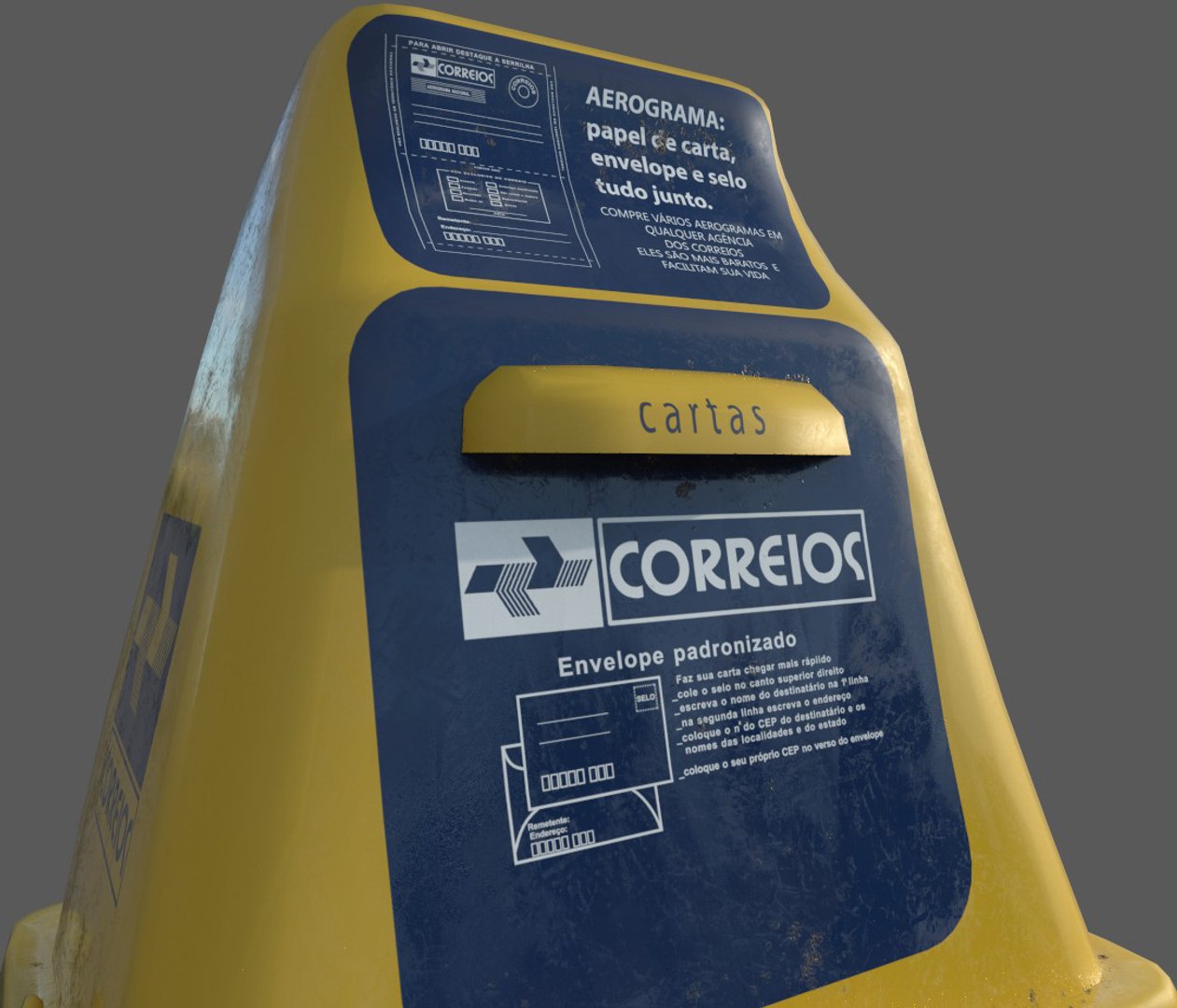 3D model brazilian mail box - TurboSquid 1356550
