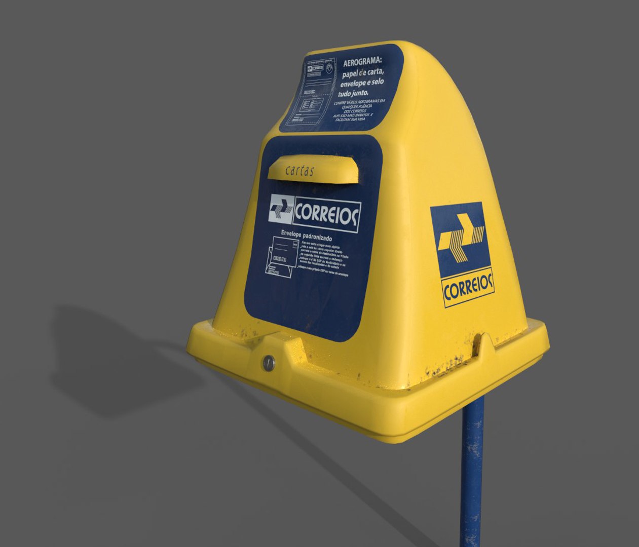 3D model brazilian mail box - TurboSquid 1356550