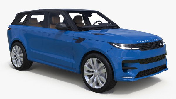 modelo 3d Range Rover Sport Blue 2023 simplificado - TurboSquid 2386126