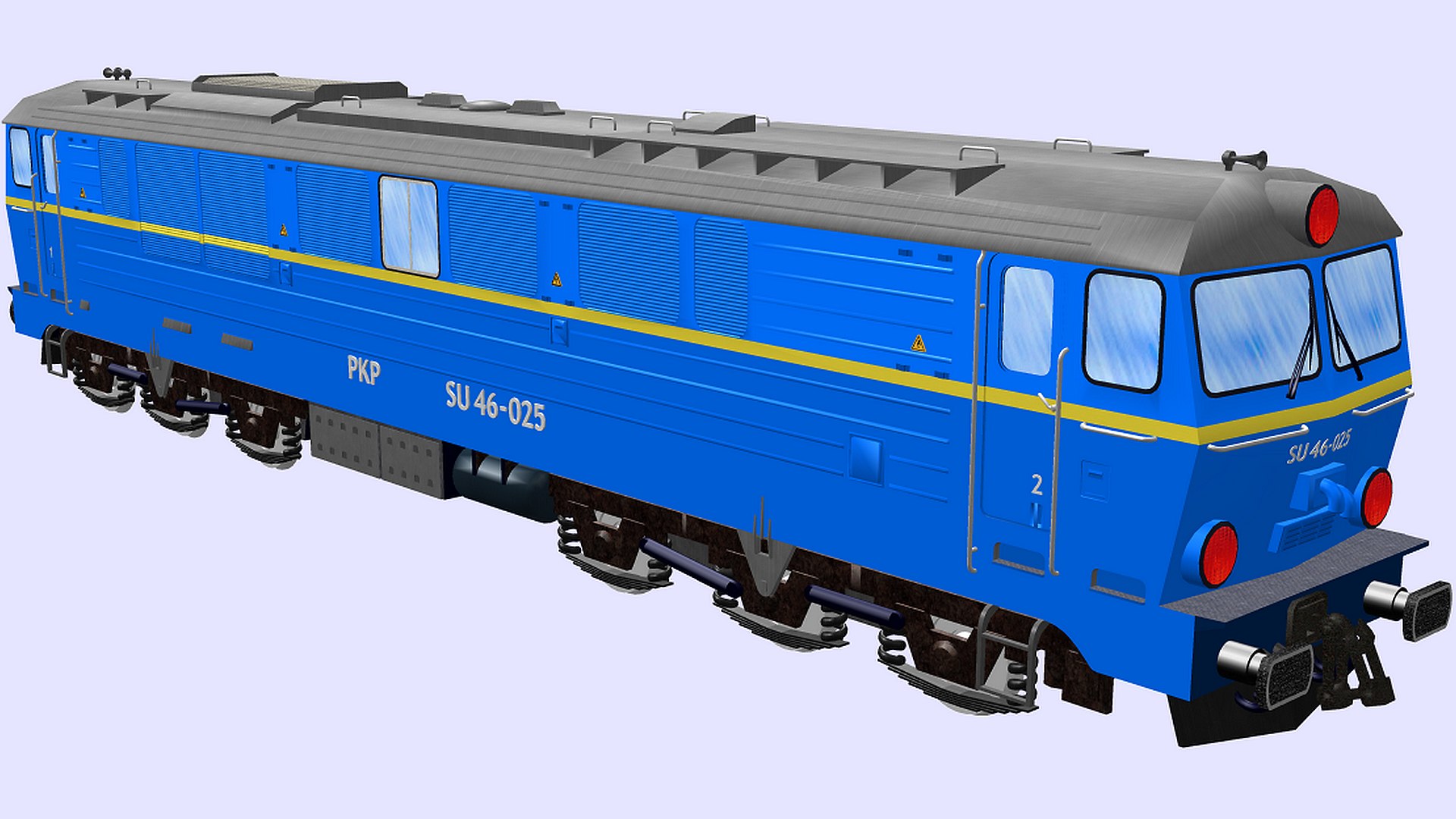 3D Pkp Polish Class Su46 Diesel-electric Locomotive - TurboSquid 1828783
