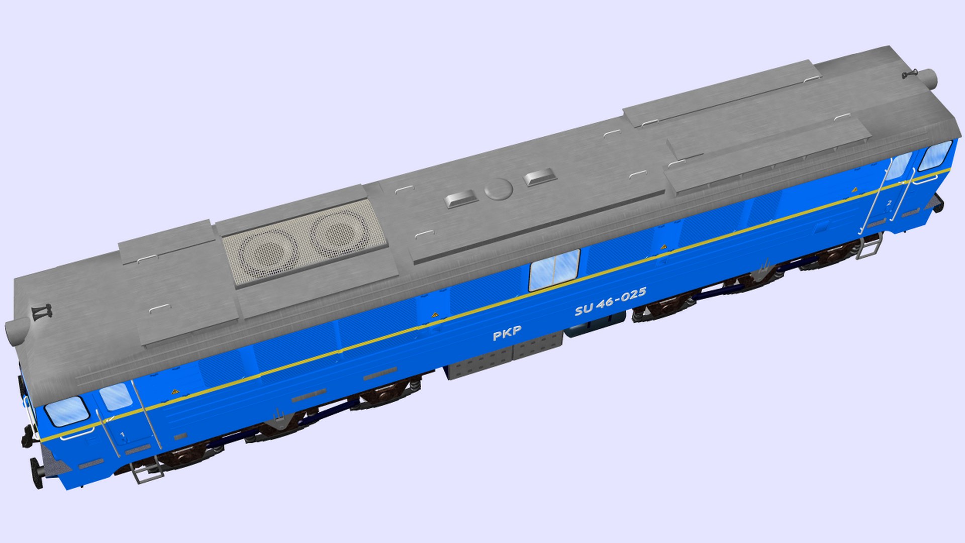 3D Pkp Polish Class Su46 Diesel-electric Locomotive - TurboSquid 1828783