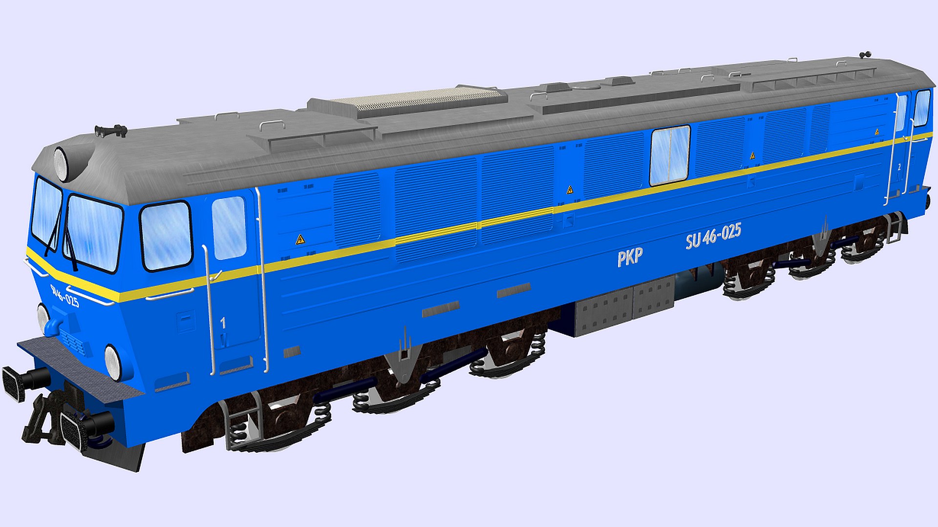 3D Pkp Polish Class Su46 Diesel-electric Locomotive - TurboSquid 1828783