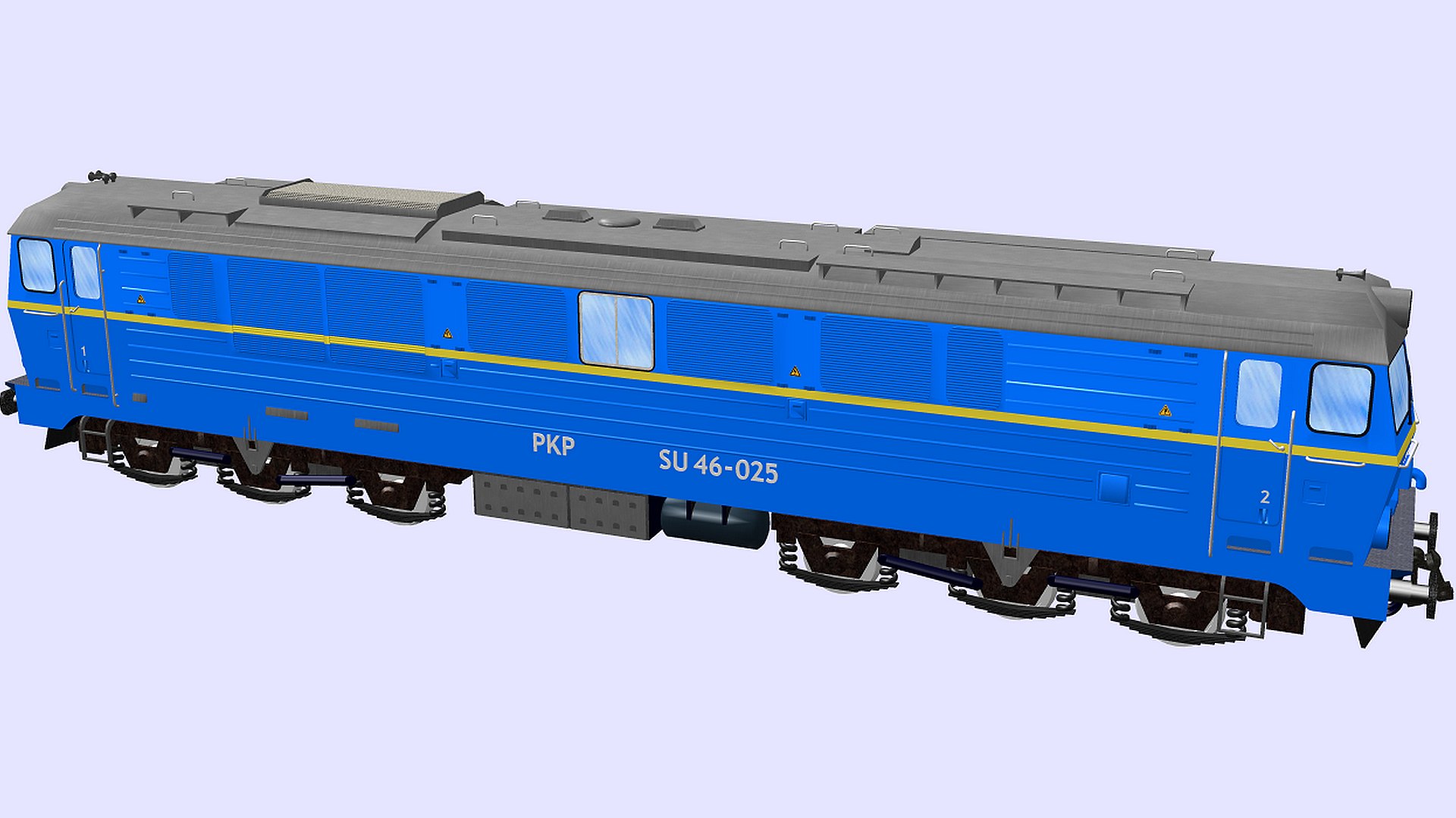 3D Pkp Polish Class Su46 Diesel-electric Locomotive - TurboSquid 1828783