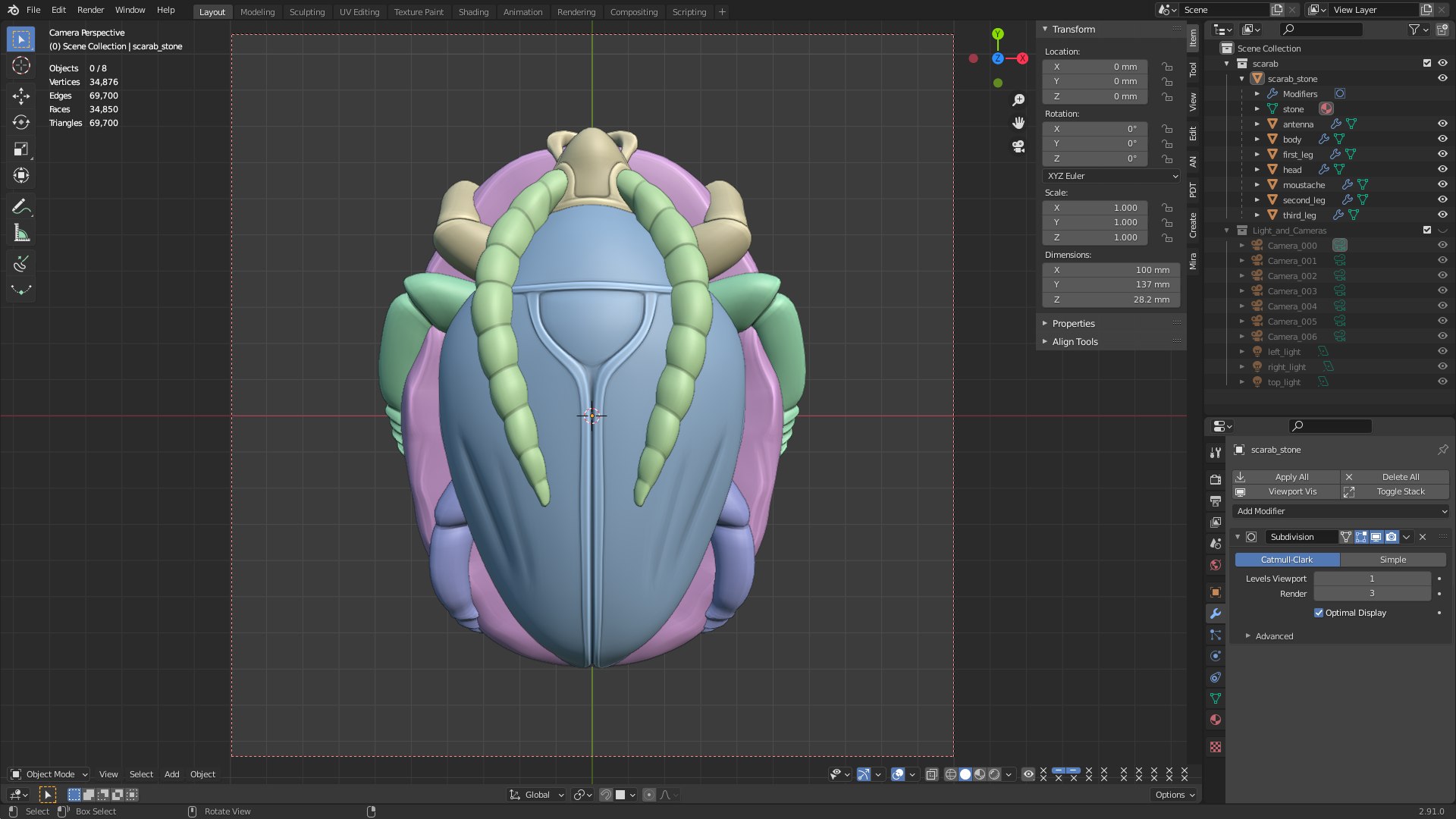 Scarab Model - TurboSquid 1666099