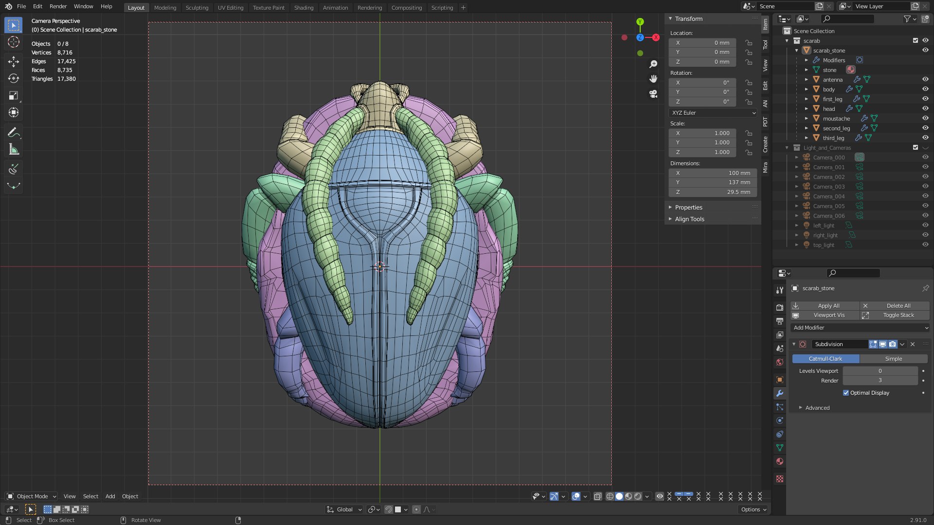 Scarab Model - TurboSquid 1666099
