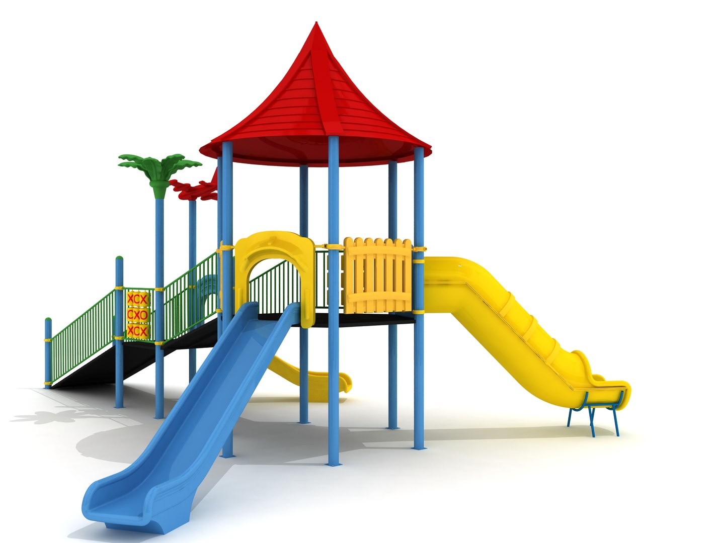 3D Playground Metal Play - TurboSquid 1433982