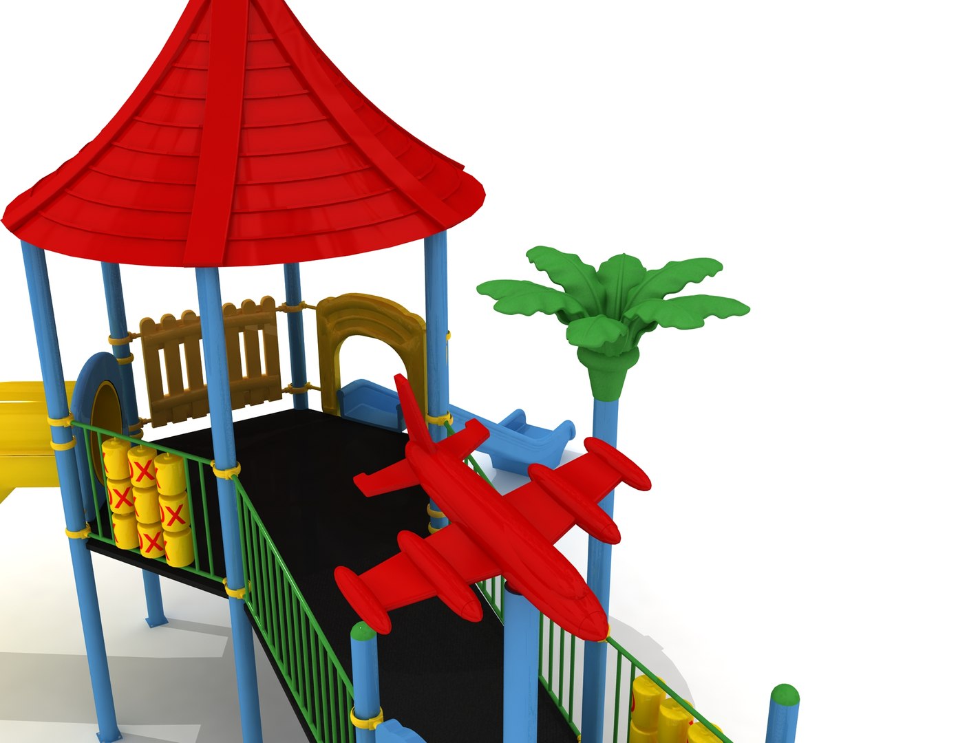3D Playground Metal Play - TurboSquid 1433982
