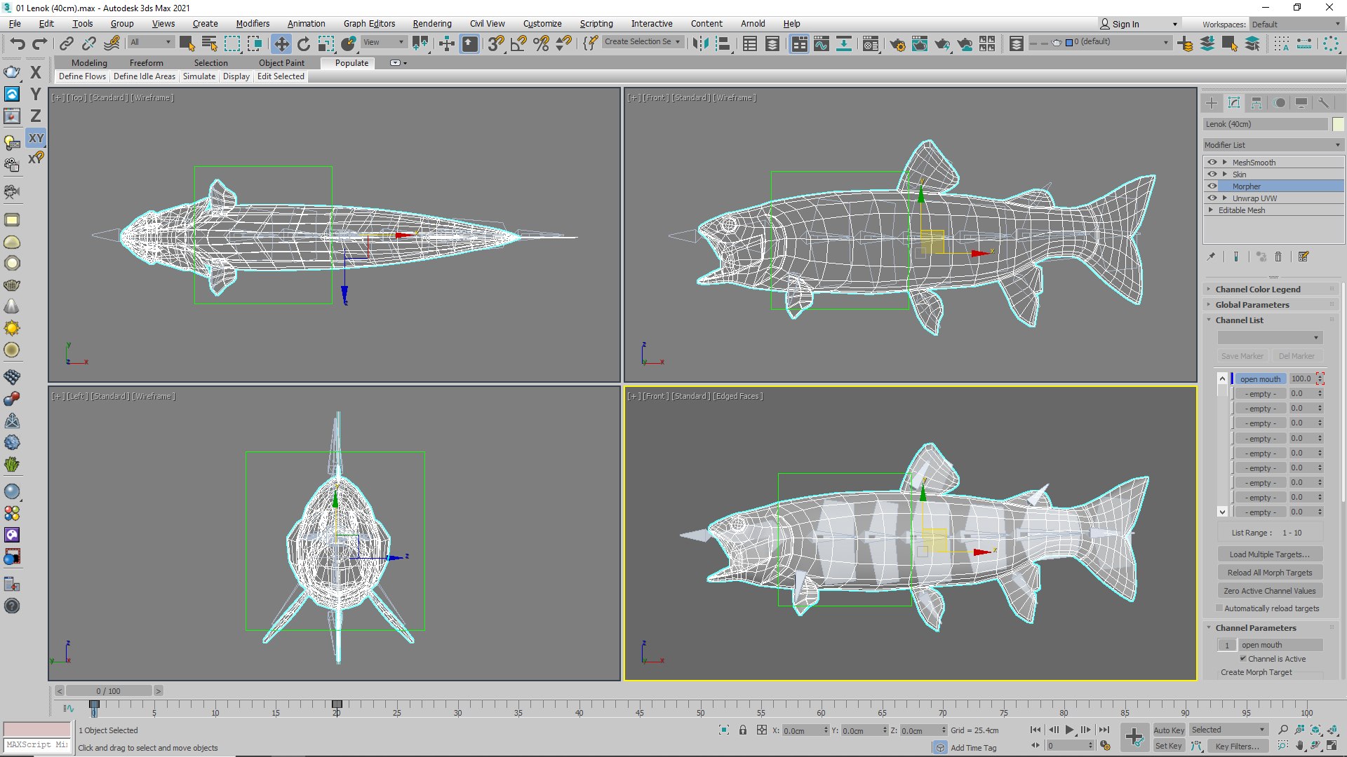 3D Trout Fish - Rigged Model - TurboSquid 2277572
