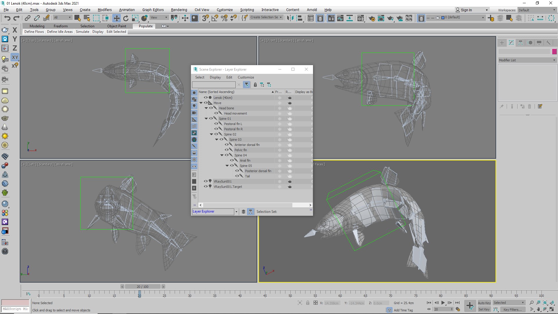 3D Trout Fish - Rigged Model - TurboSquid 2277572