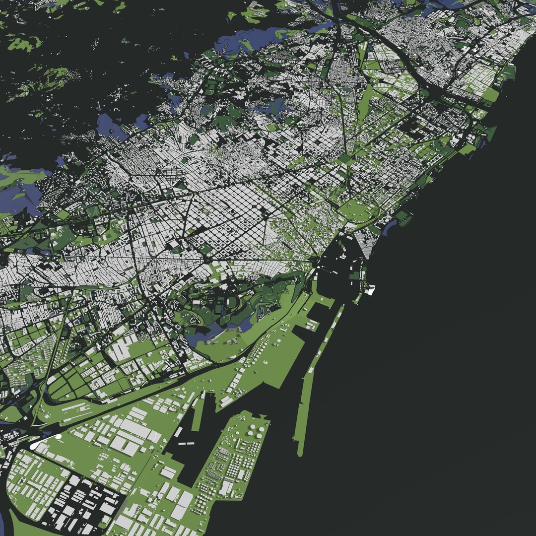 Barcelona Spain - City And Mass Buildings 3D - TurboSquid 2203350