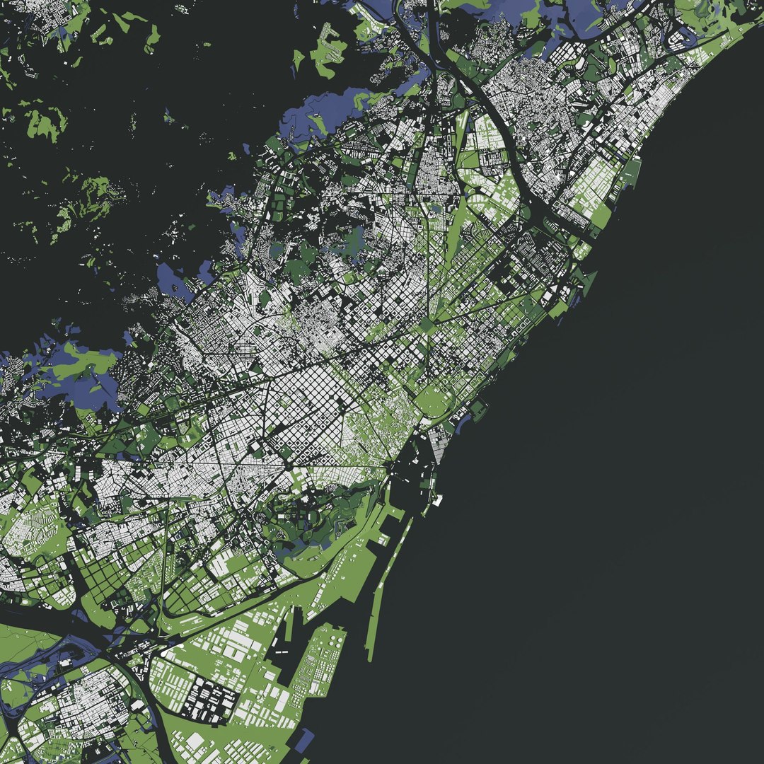 Barcelona Spain - City And Mass Buildings 3D - TurboSquid 2203350