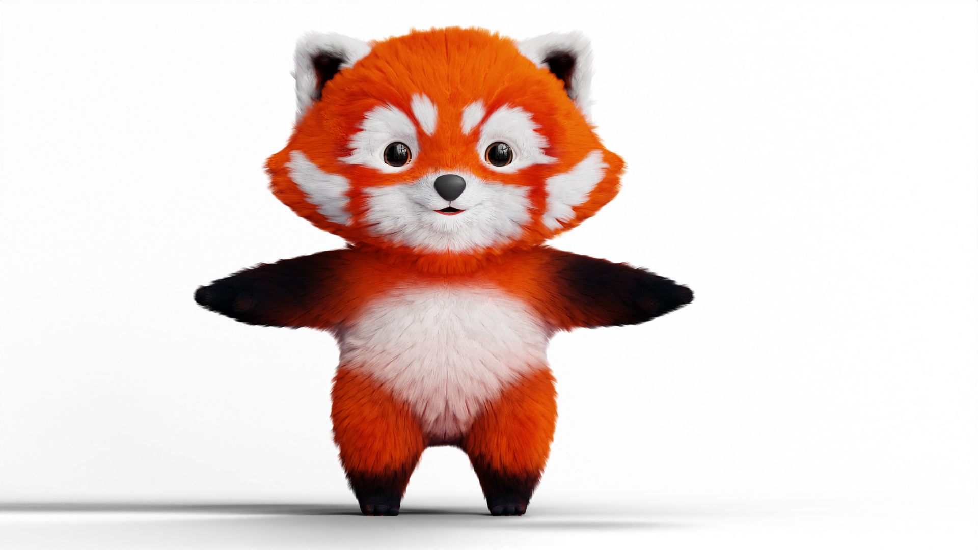 Cute Cartoon Panda Low-poly 3D - TurboSquid 2213129