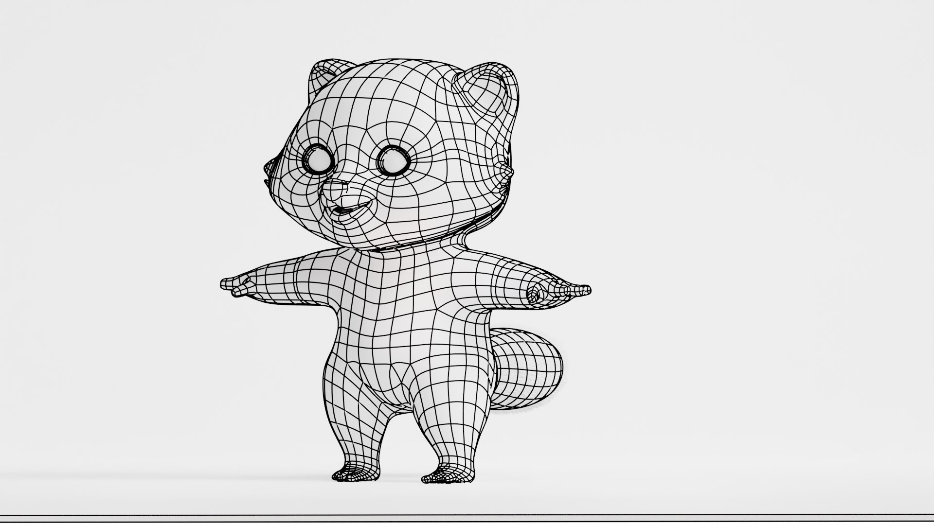 Cute Cartoon Panda Low-poly 3D - TurboSquid 2213129
