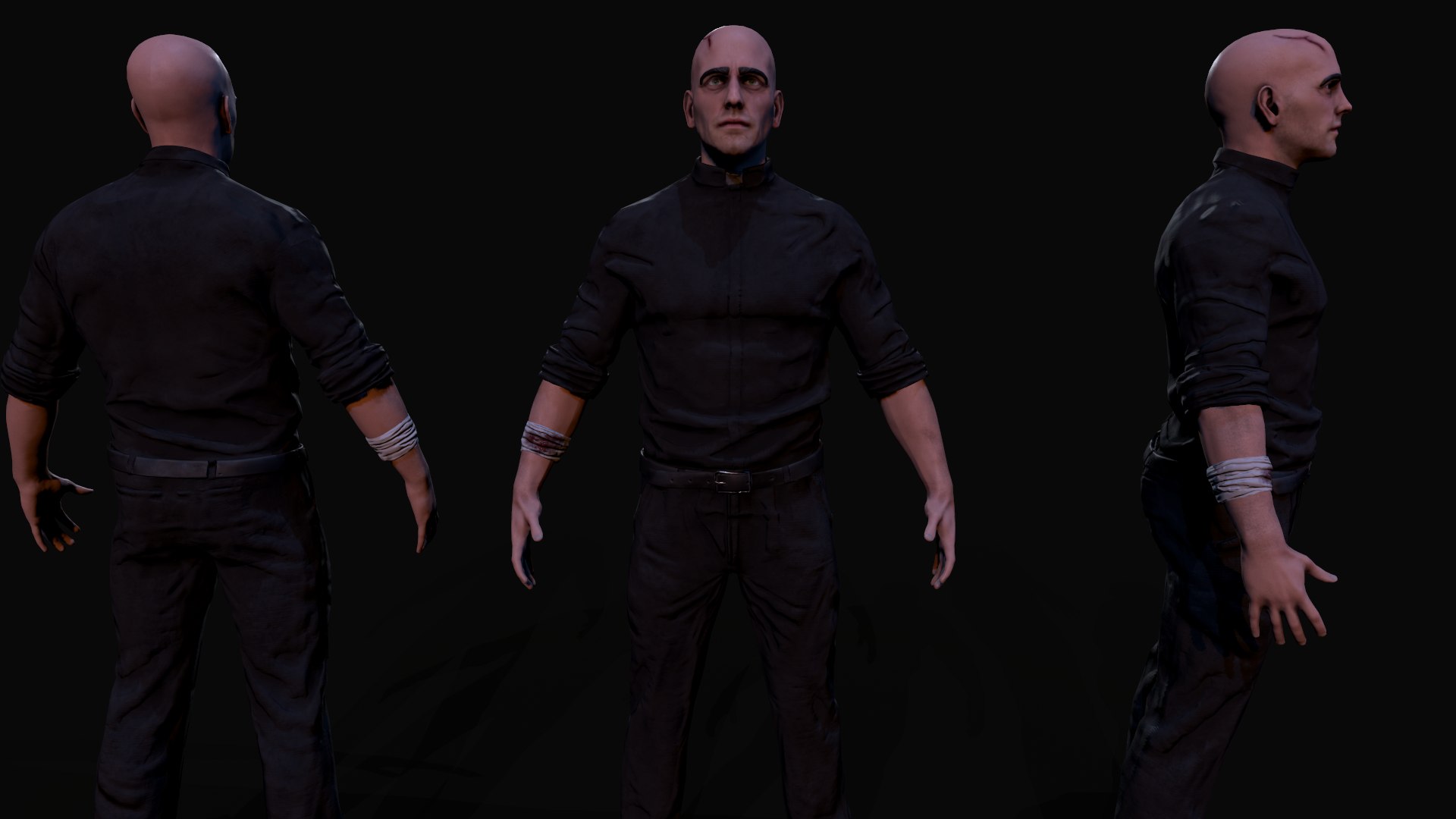 People Priest Character 3D Model - TurboSquid 1624986