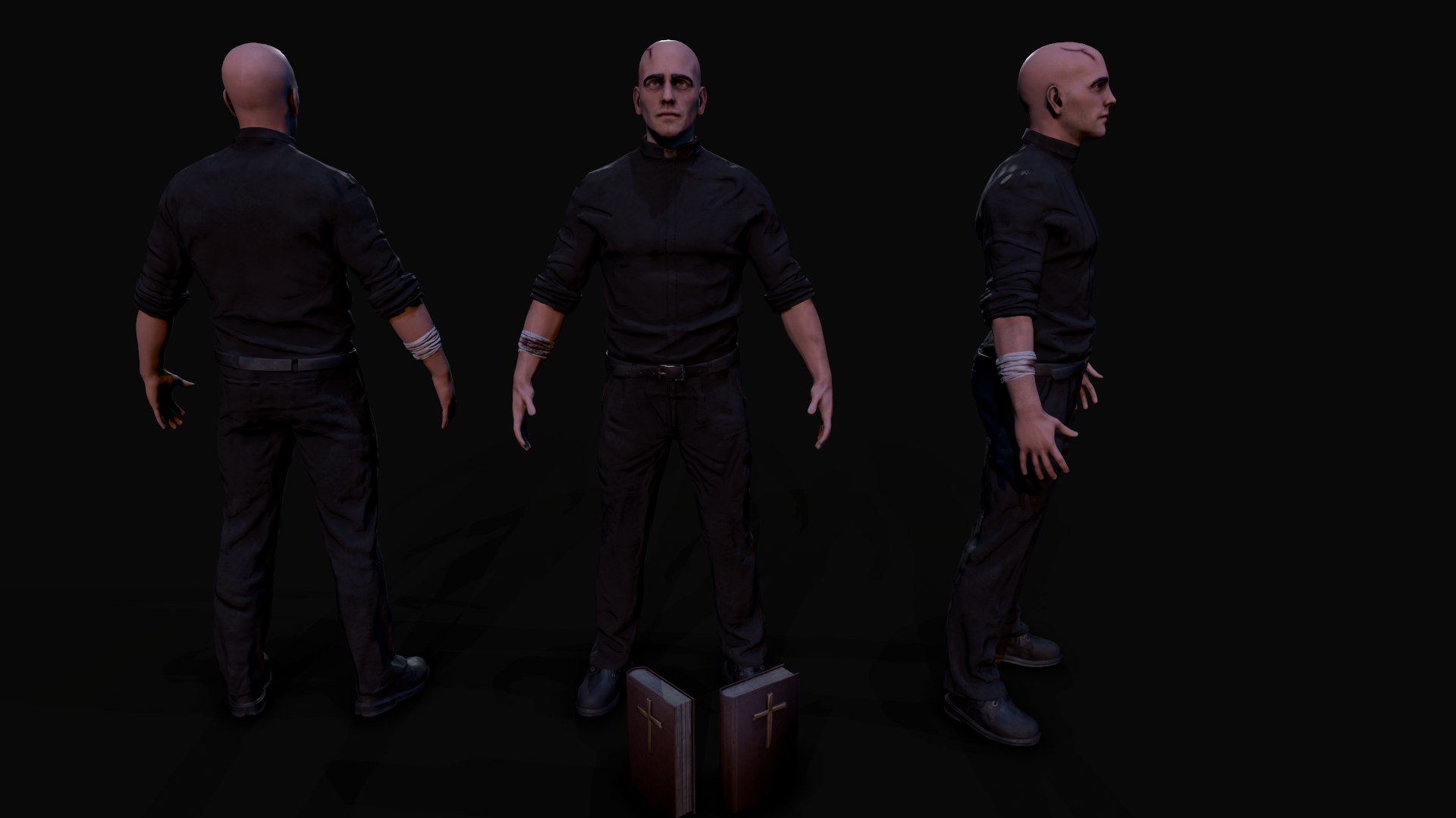 People Priest Character 3D Model - TurboSquid 1624986